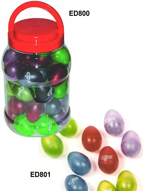EGG MARACAS RED/BLUE/YELLOW/PURPLE/GREEN 40PK