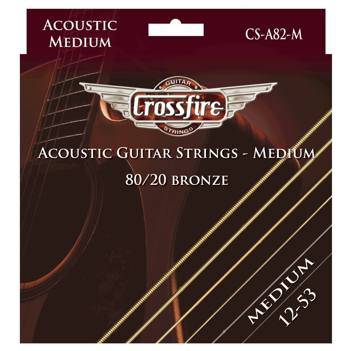 6 STRING ACOUSTIC GUITAR STRING SET - 12-53 MEDIUM GAUGE