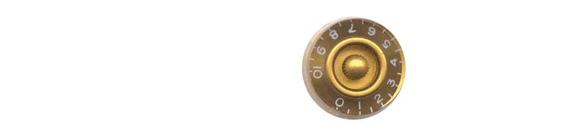 CONTROL KNOB LP STYLE GOLD S/AMERICAN POT SHAFT