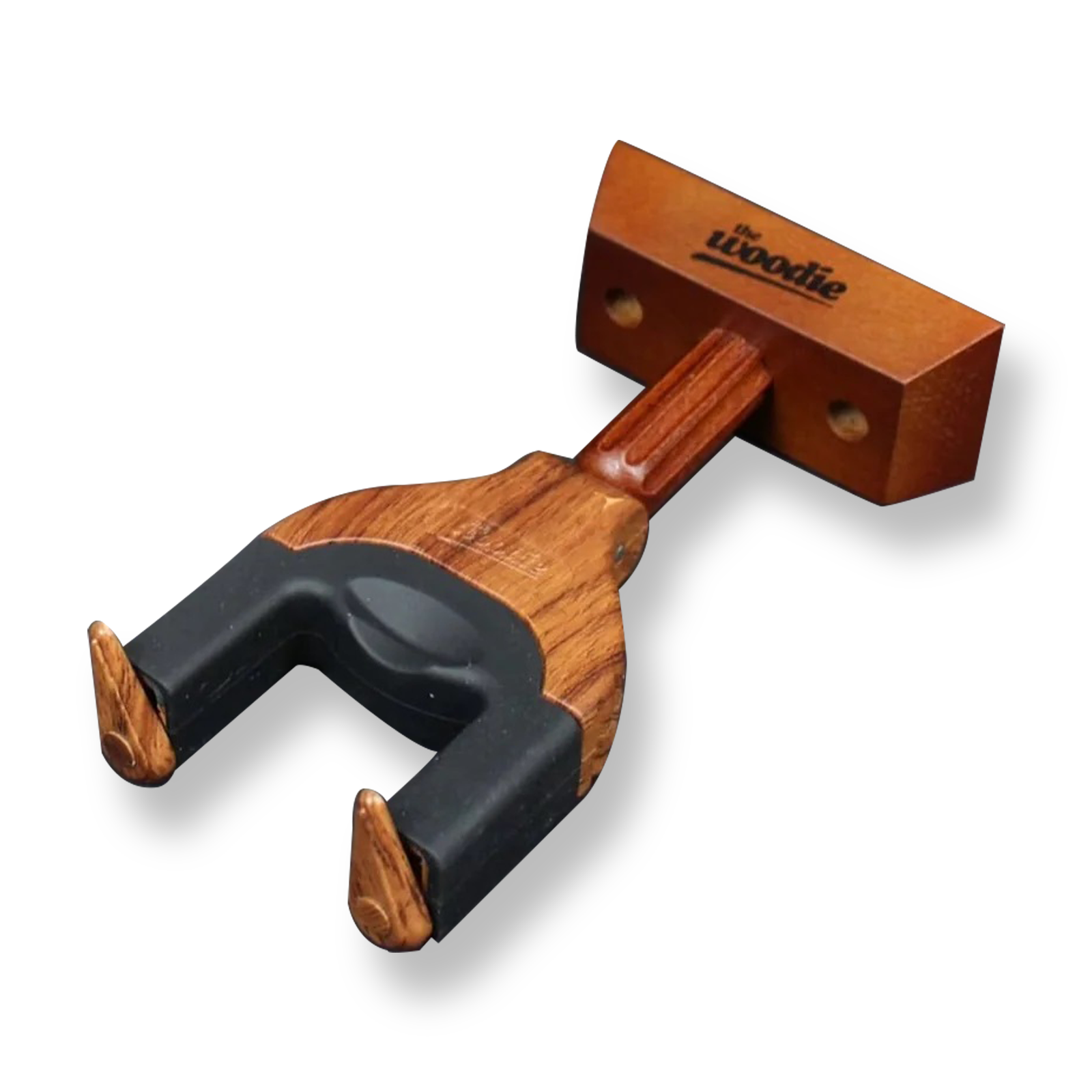 UKULELE AND VIOLIN WALL HANGER - SELF LOCKING YOLK - WOODEN BASE WALL