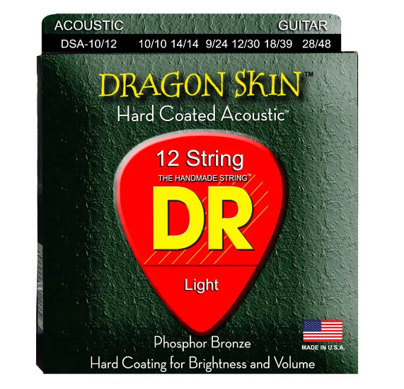 DR DRAGON SKIN 12 STRING COATED SET 10-48 (1 PACK)